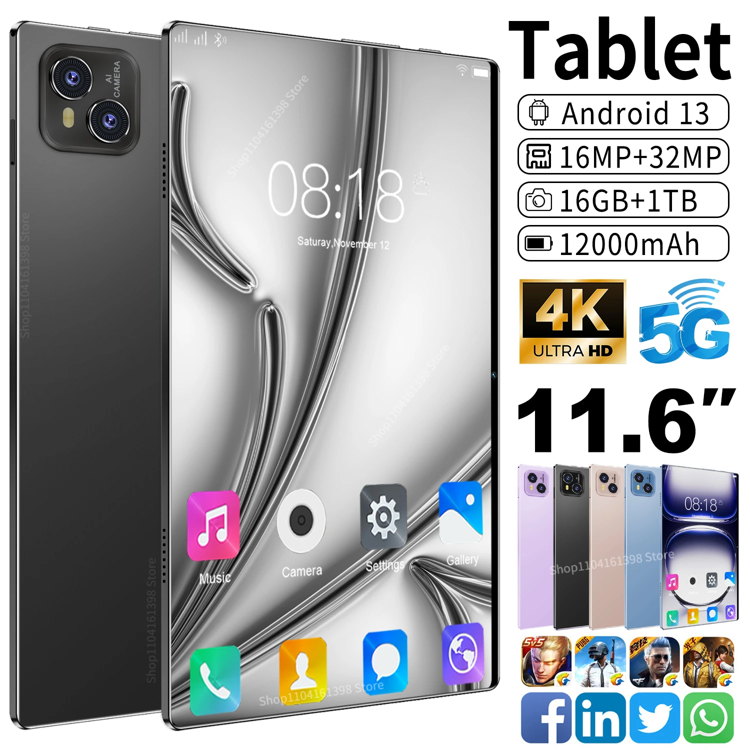 Android-Tablet-Dual-SIM-11-6-Tablet-PC-Original-16GB-de-RAM-1TB-ROM ...