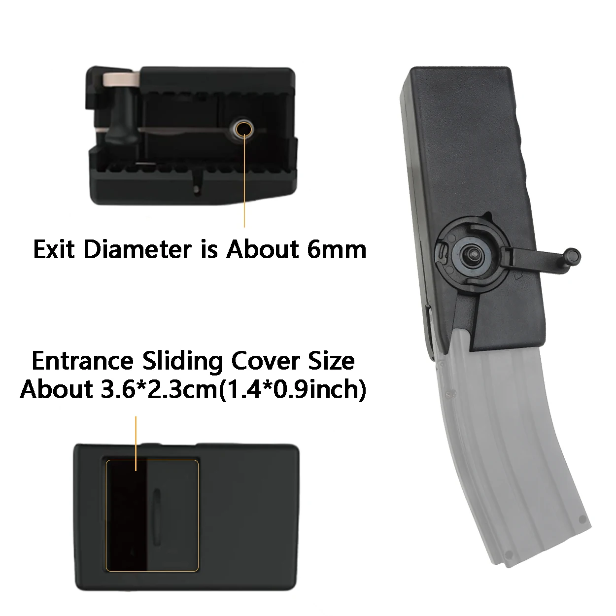 Airsoft скоростные погрузчики для журналов 6 мм, 1600 Rds BBS | AliExpress