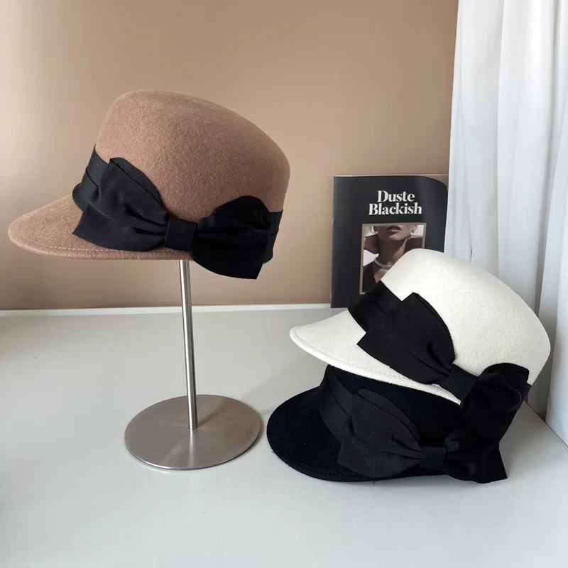 Sombrero-octogonal-Ecuestre-para-mujer-visera-con-lazo-lateral-japon-s ...