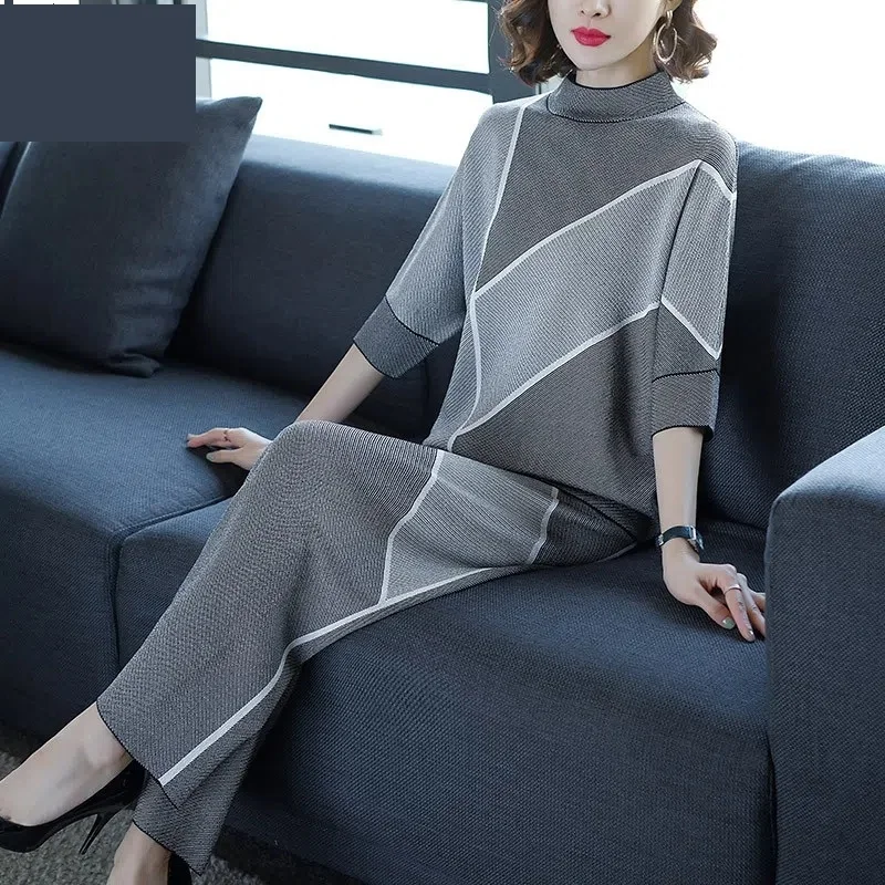 2024-New-Spring-Autumn-Fashion-Casual-Knit-Set-Women-s-Elegant ...