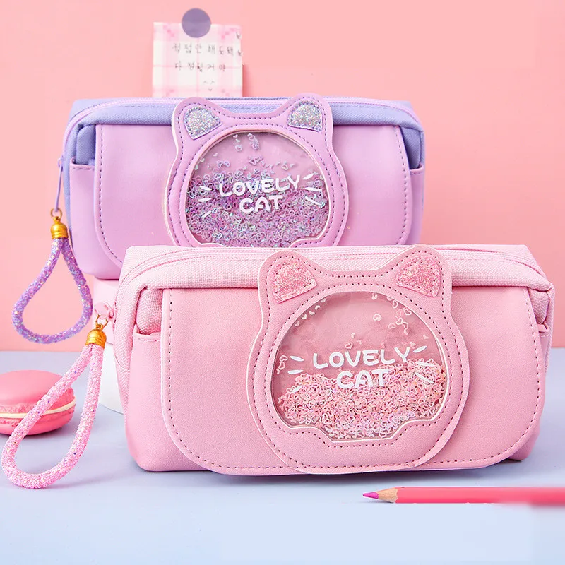 cat-pencil-case-cute-pencil-bag-Three-layers-Big-pen-case-girls-kawaii ...