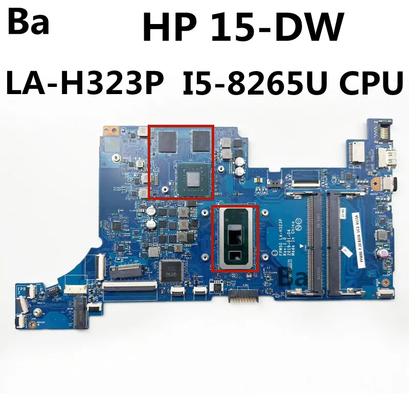 For-HP-15-DW-Laptop-Mainboard-LA-H323P-I5-8265U-CPU-Notebook ...