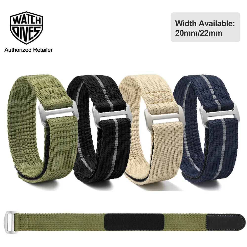Watchdives-Nylon-Watch-Strap-20mm-22mm-Sports-Fabric-Wristband-Belt ...