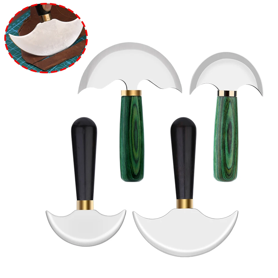 KAOBUY-Round-Head-Knife-Round-Head-Wood-Handle-Leather-Working-Knife ...