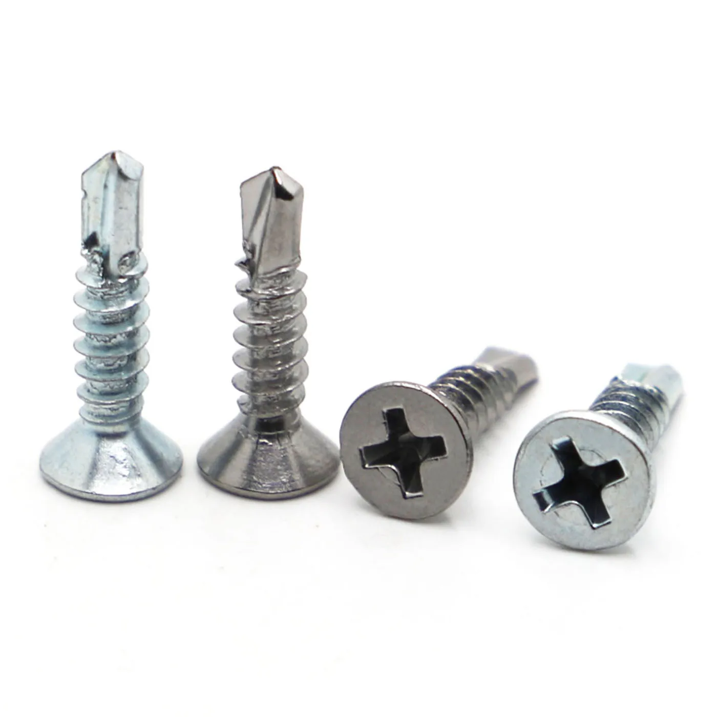 Phillips-Flat-Head-Self-Drilling-Screw-Stainelss-Steel-Zinc-Plated-M3-5 ...