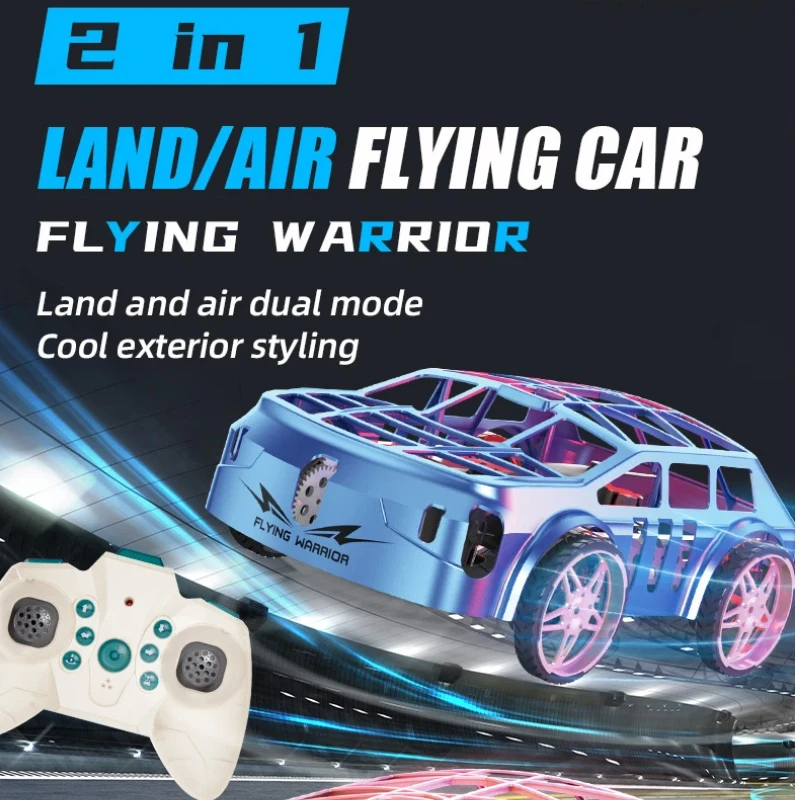 Flying Warrior Land Air 2 In 1 RC Drone Car Remote Control Flying ...