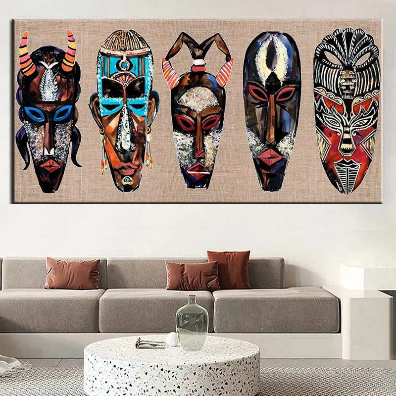 African Masks Paintings