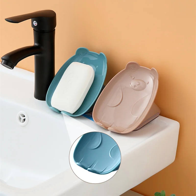 Bear-Soap-Box-Drain-Soap-Holder-Box-Bathroom-Shower-Soap-Rack-Container ...