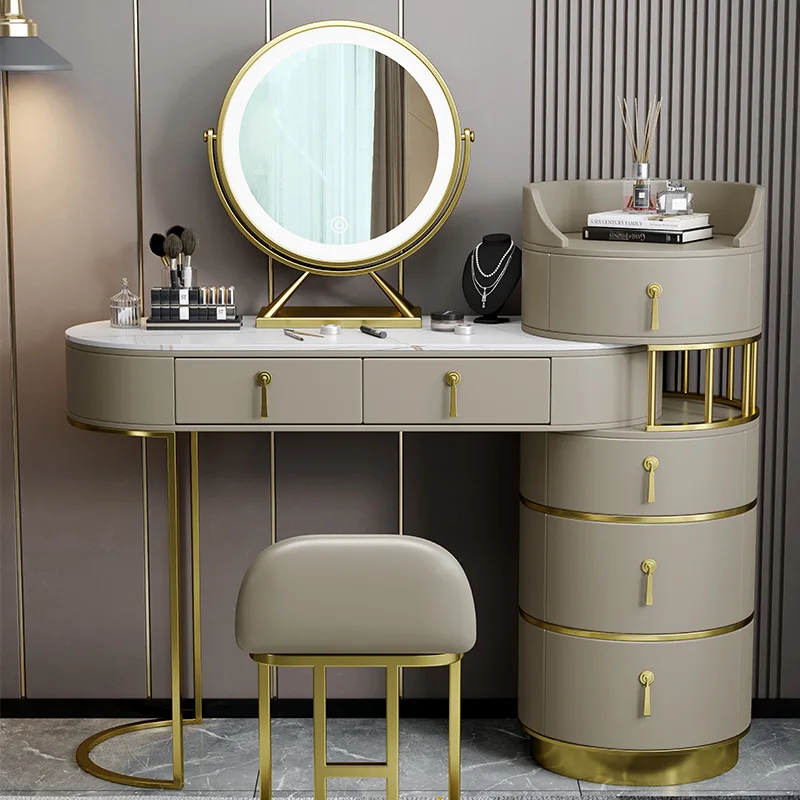 Nordic dresser light luxury bedroom small family simple modern makeup ...