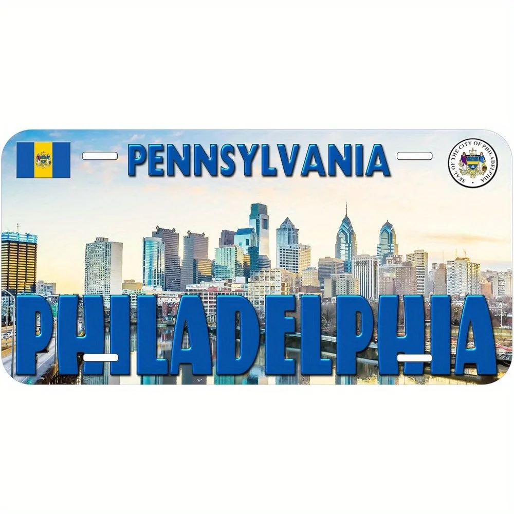 Philadelphia Pennsylvania Novelty Car License Plates - Aluminum Wall ...