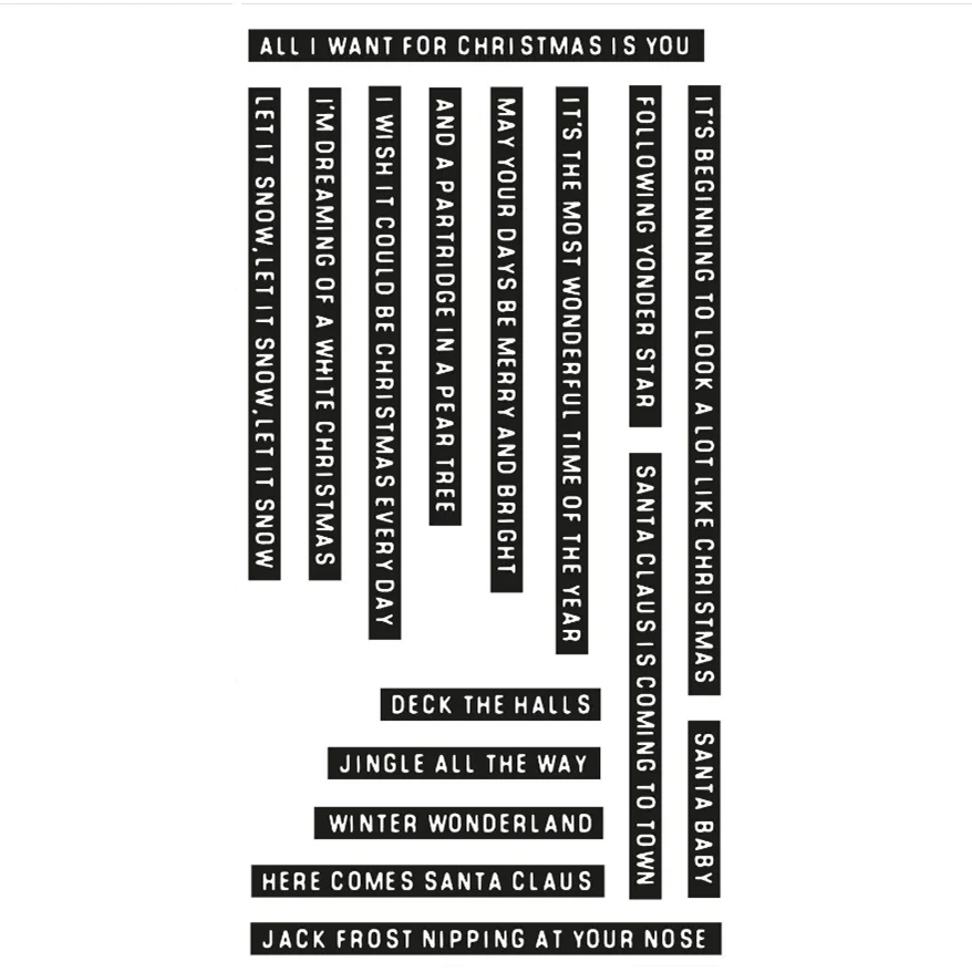 2023 New English Transparent Silicone Rubber Stamp/for DIY Scrapbooking ...