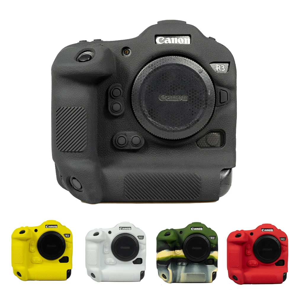 Soft Silicone Rubber Camera Protective Body Case Skin for Canon EOS R3 R7 R10 DSLR Camera Bag ...