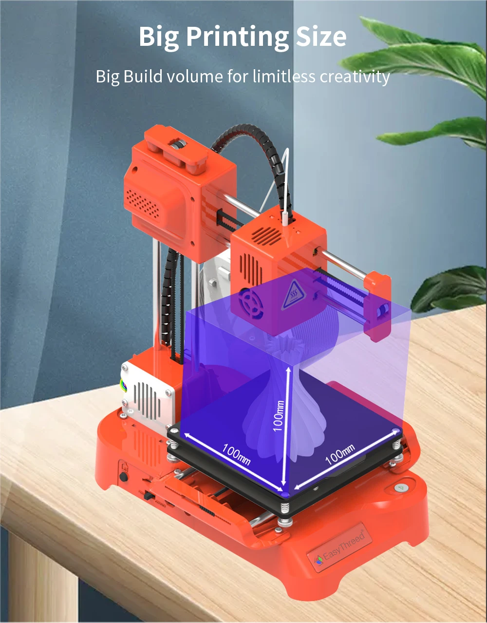 TISHRIC K7 3D Printer Kit Easy To Use One-click Printing 3D Children ...