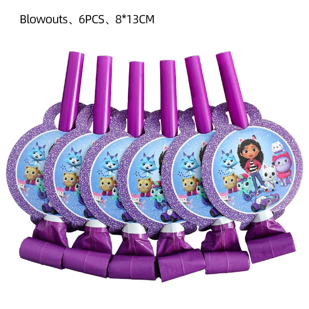 Decoraciones para fiestas de cumpleaños en la casa de muñecas de Gabby Platos de papel, vasos ...