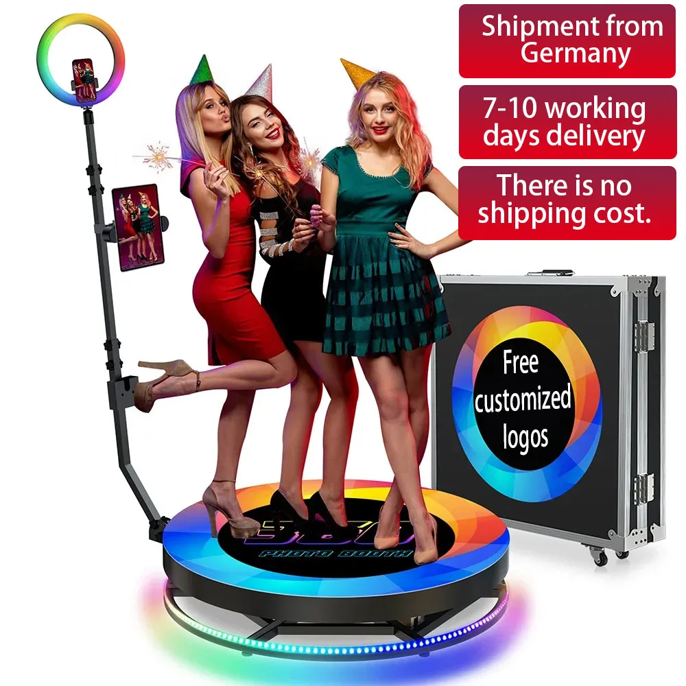 Portable-360-Photo-Booth-Automatic-Rotating-Selfie-Cabin-360-Photo ...