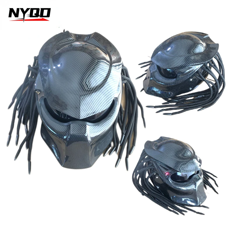 Casco-de-Motocicleta-Predator-Para-hombre-y-mujer-protector-de-cabeza ...