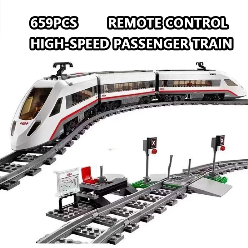 Remote-Control-High-speed-Passenger-Train-659Pcs-CITY-Building-Blocks ...