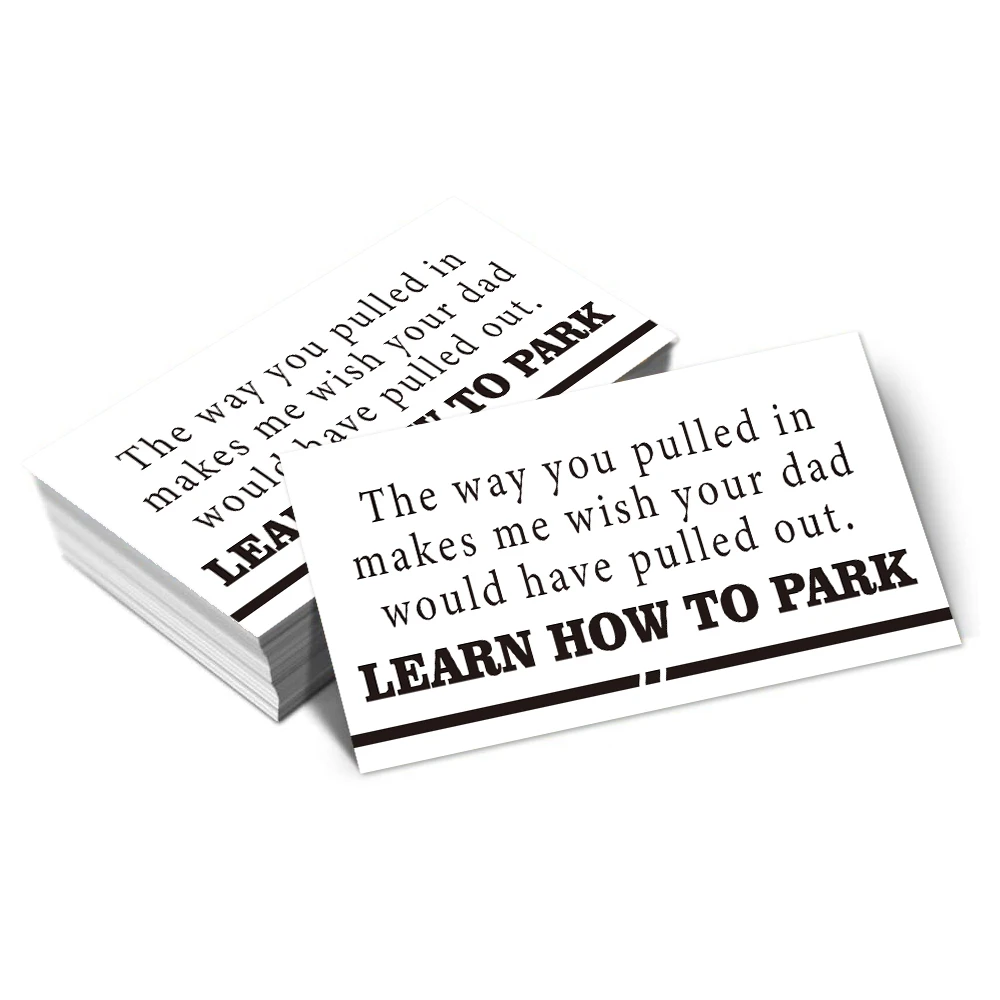 50pcs Parking Violation Cards, Funny Parking Violation Cards 3.5 x 2 ...