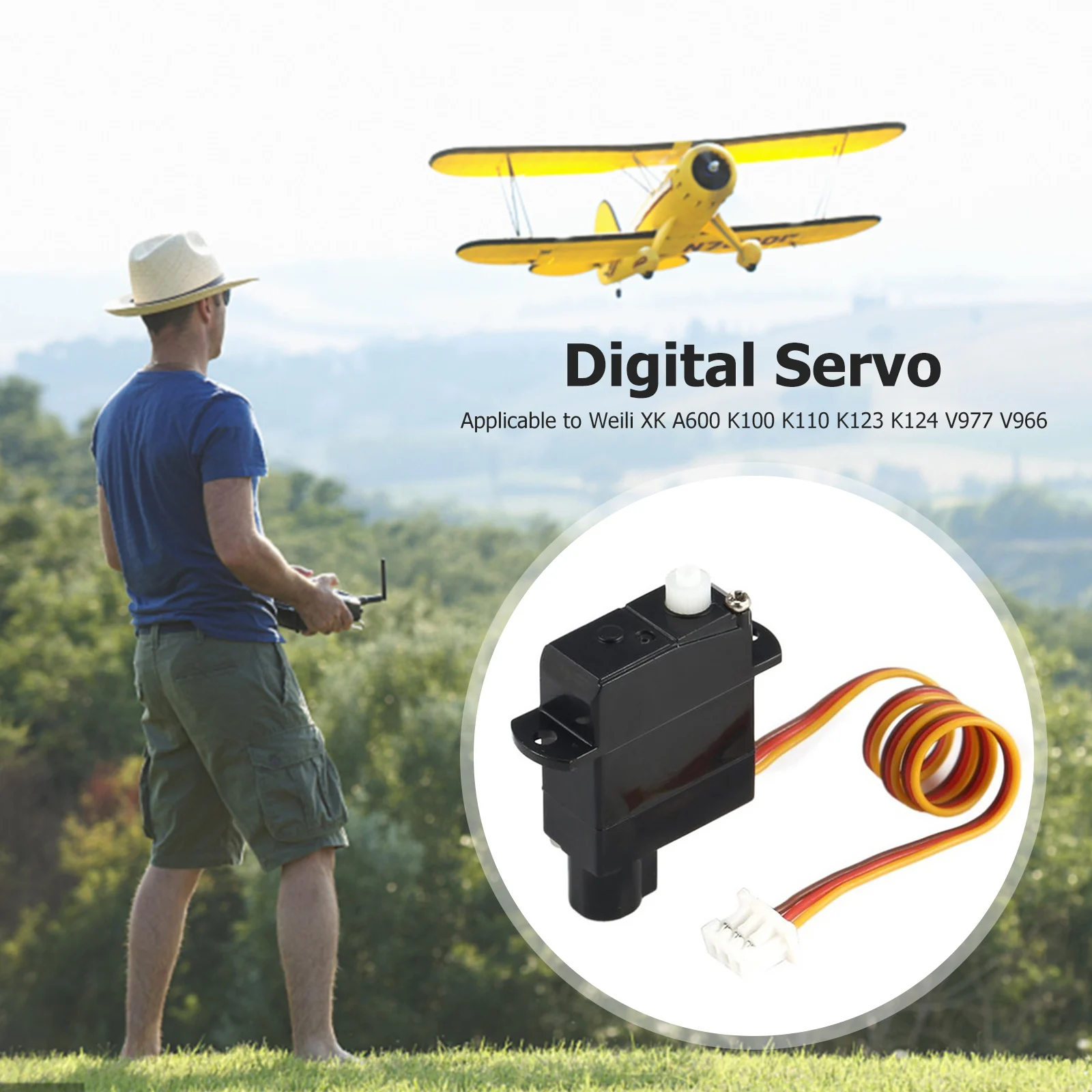 1.9g RC Avião Modelo Servo com Mount Arm Plastic Gear High Torque para ...