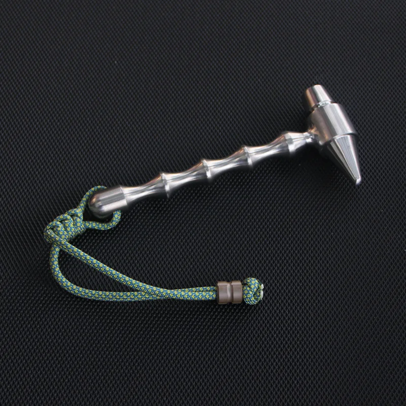NEW-Cretive-Solid-Titanium-Alloy-Hammer-Portable-Outdoor-EDC-Survival ...