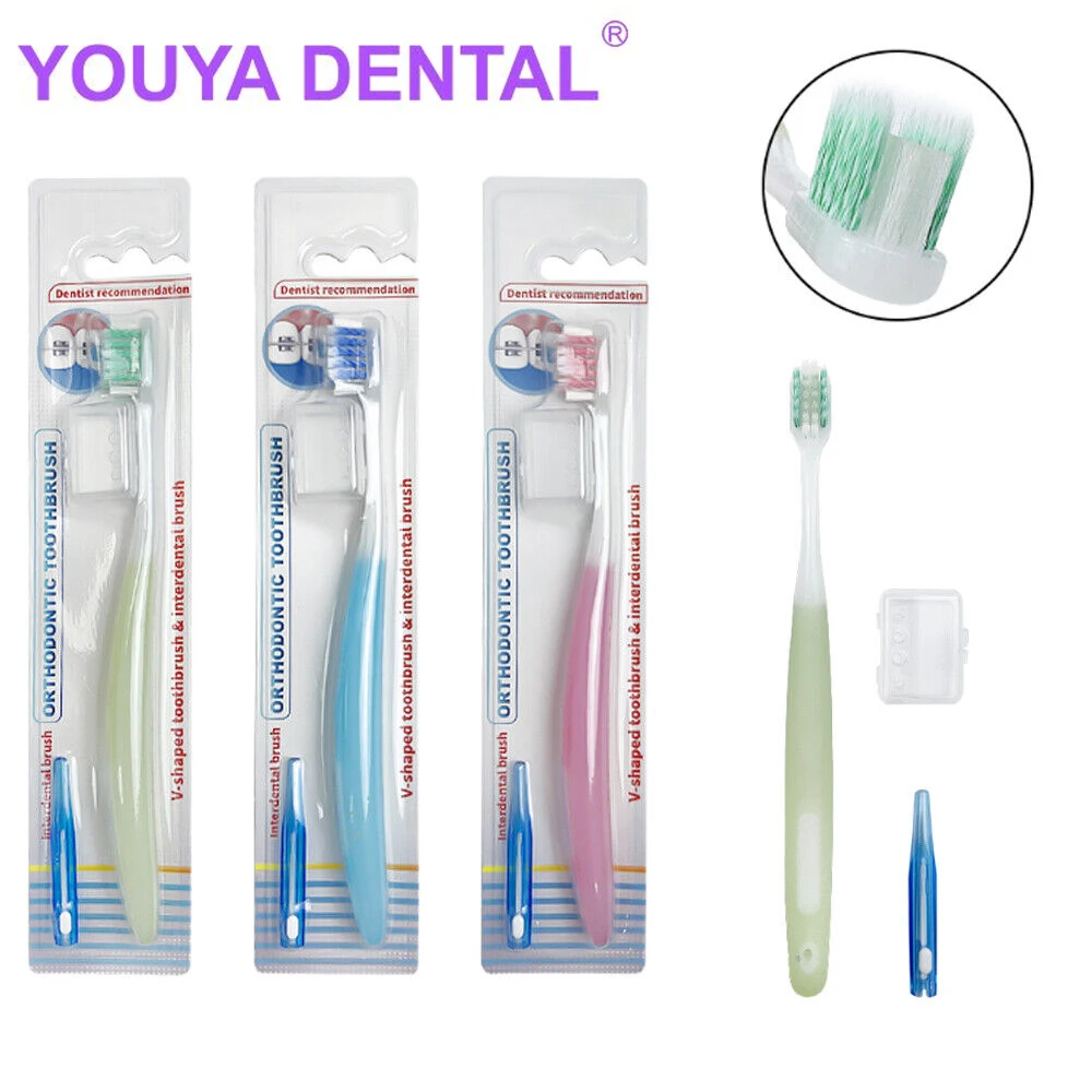1Pcs-Adults-Orthodontic-Toothbrush-Dental-Soft-Cleaning-Tooth-Brush ...