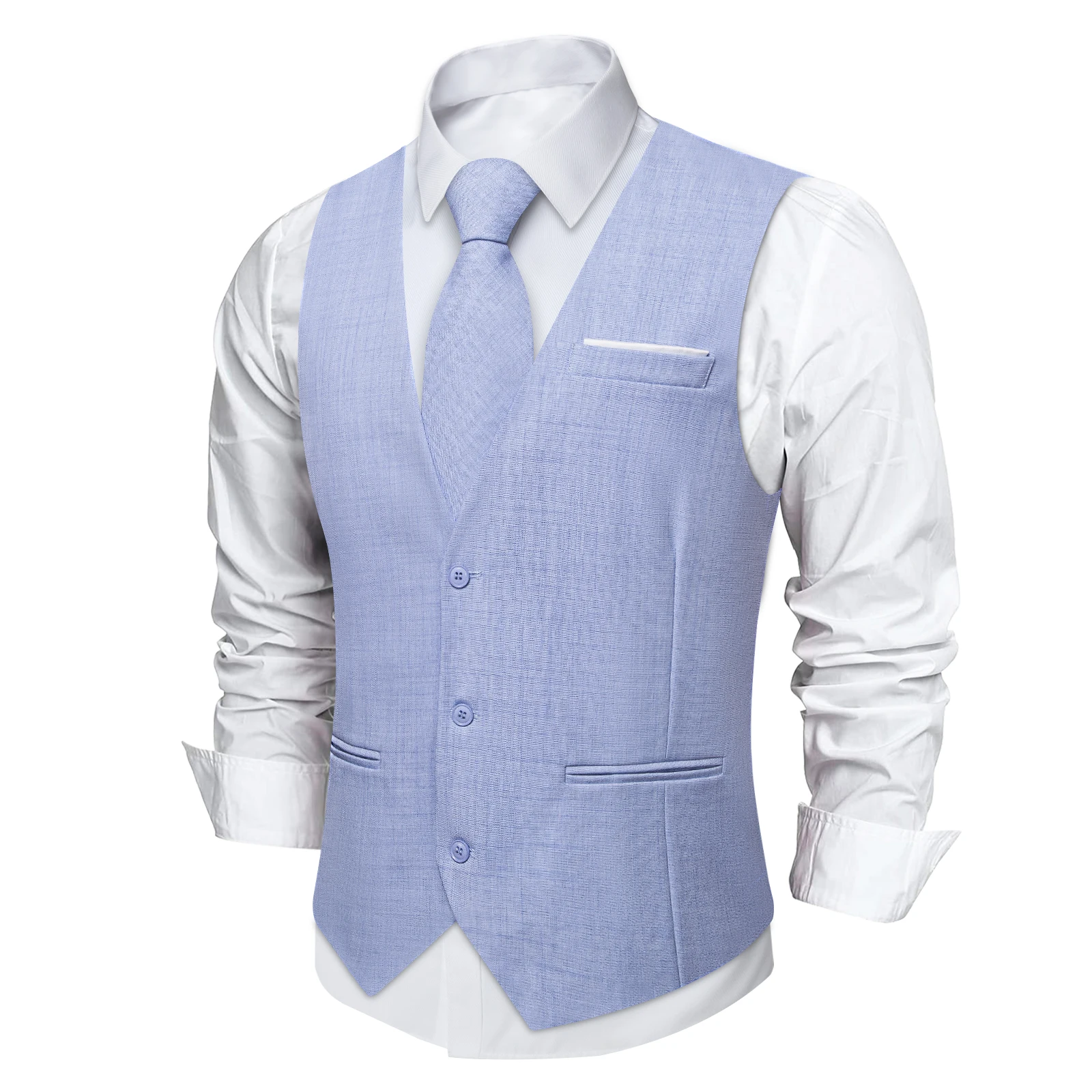 Fashion-Men-s-Cotton-Vest-for-Man-Luxury-Necktie-Pocket-Square ...