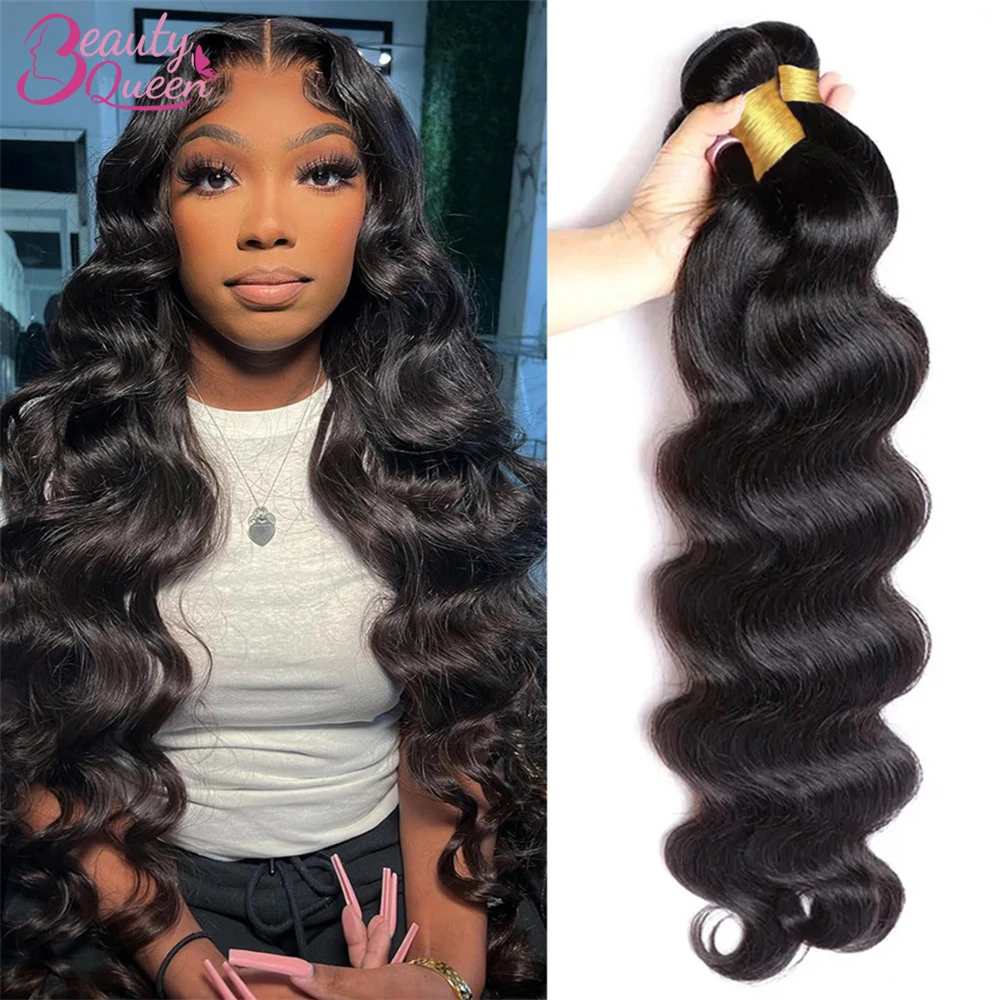 BeautyQueen-10A-Human-Hair-Bundles-Body-Wave-3-Bundles-100-Human-Hair ...
