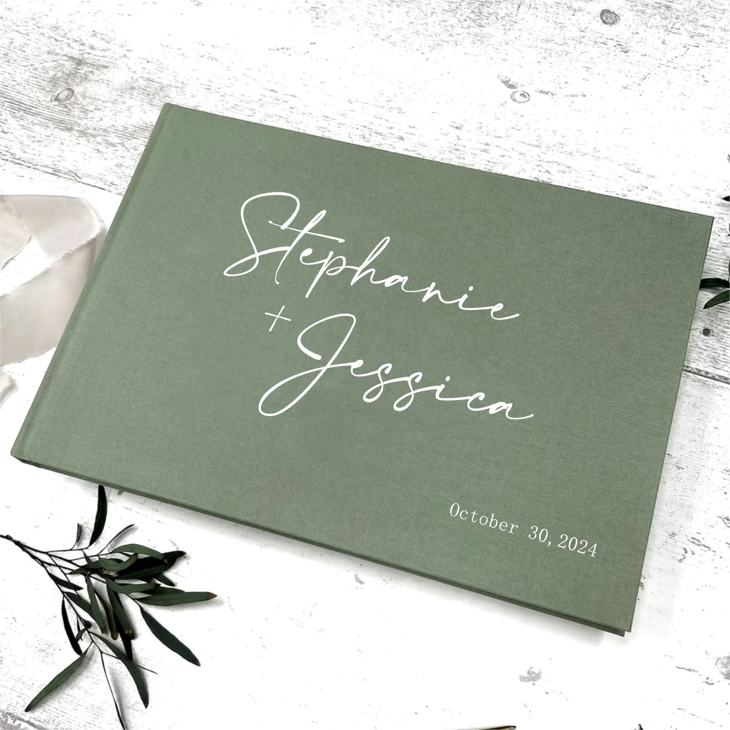 Personalized-Wedding-Guest-Book-Custom-Photo-Albums-Custom-Name-Sign ...