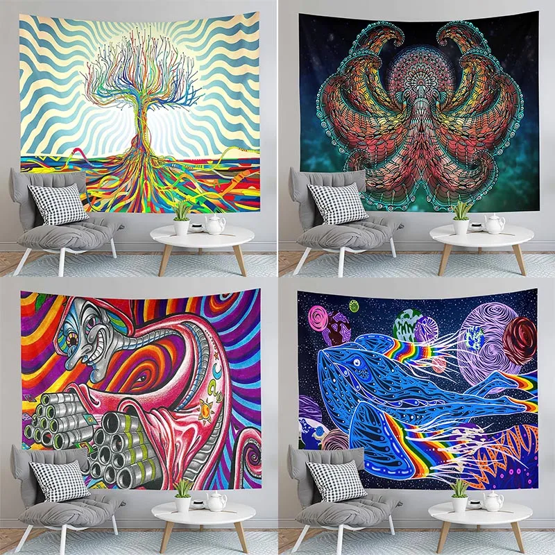 Octopus-Tapestry-Ocean-Monster-Tapestry-Style-Tapestry-Living-Room ...