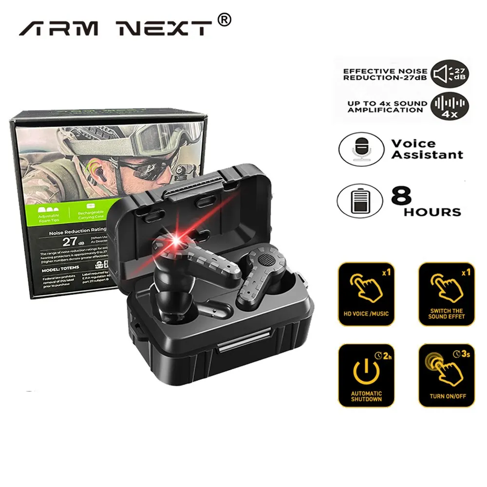 ARM-NEXT-Original-Electronic-Noise-Reduction-Earplugs-Military-Shooting ...