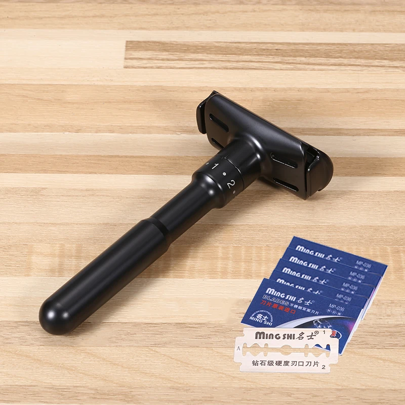 Mingshi-maquinilla-de-afeitar-de-seguridad-ajustable-de-Metal-para ...