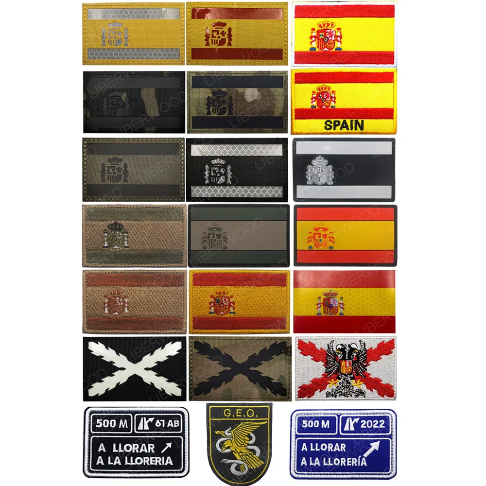 Spain Fag IR Patch POLICE A LLORAR A LA LLORERIA Tactical Royal Tercios ...