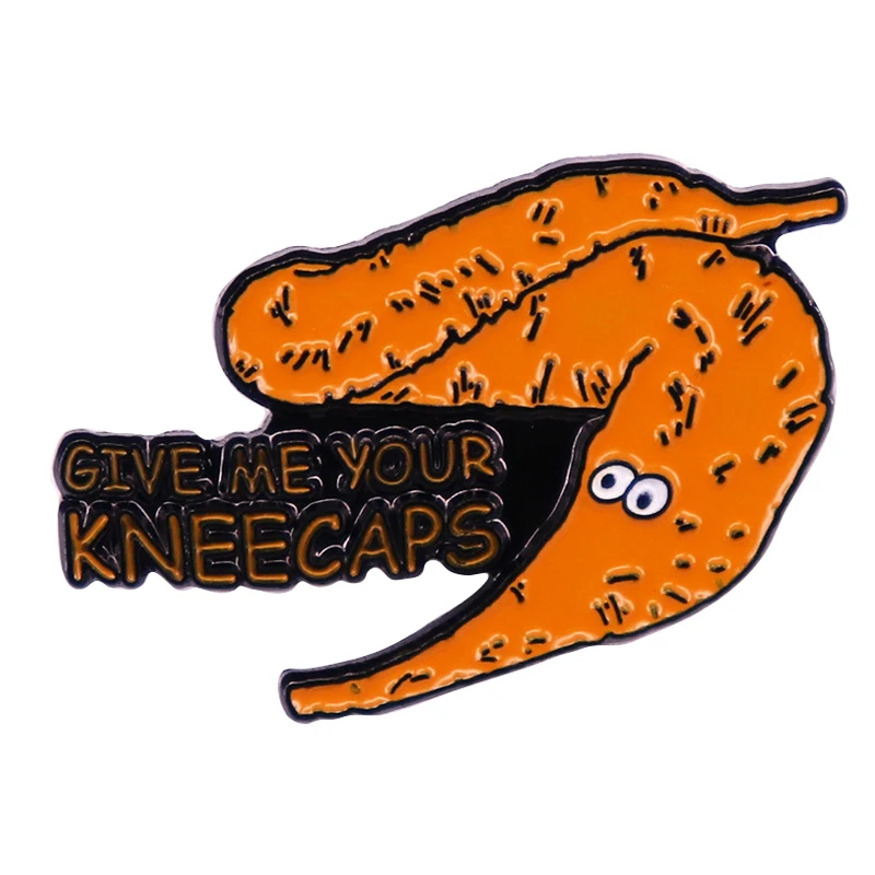 A2602-Furry-worm-funny-meme-Enamel-Pin-give-me-your-kneecaps-Lapel ...