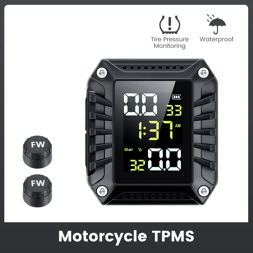 Wireless-Motorcycle-TPMS-2-External-Sensors-Motorbike-Tire-Pressure ...