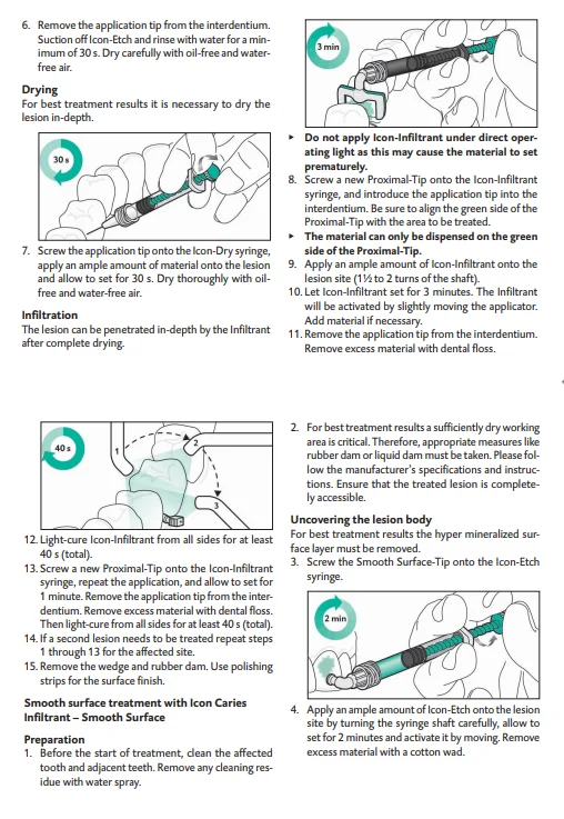 DMG Dental Infiltrant Composite Icon Caries Infiltrant Smooth Surface ...