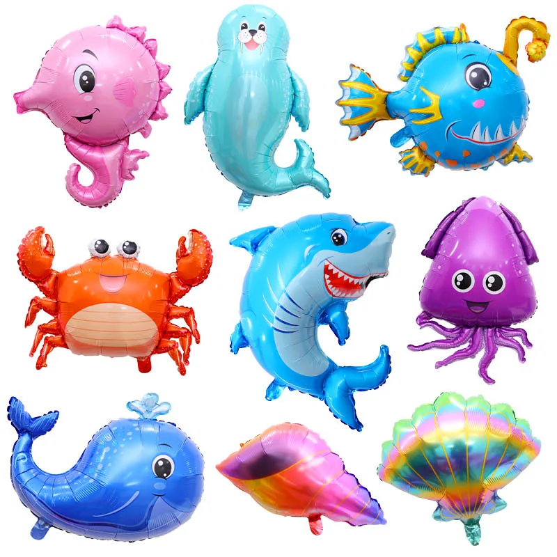 New-Products-Sea-Animal-Balloons-Foil-Shark-Octopus-Balloons-Ocean ...
