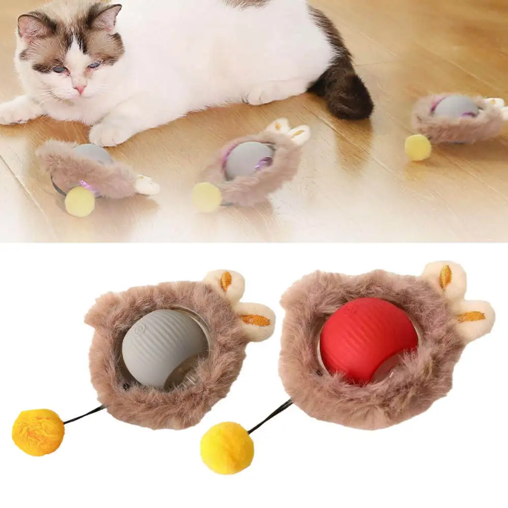 Interactive Cat Toy Intelligent Electric Automatic Rolling USB ...