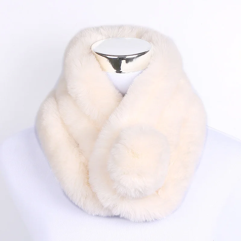 Korean-Winter-Fluffy-Soft-Imitation-Rabbit-Fur-Warm-Female-Neck-Brace ...