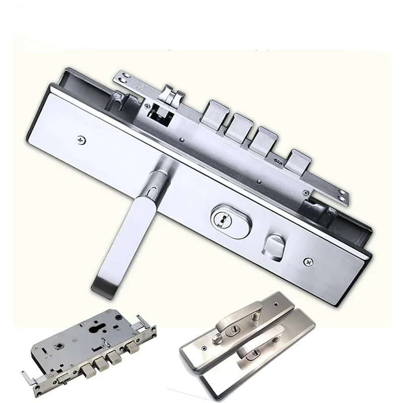 High-quality-stainless-steel-security-door-lock-panel-handle-and-body ...