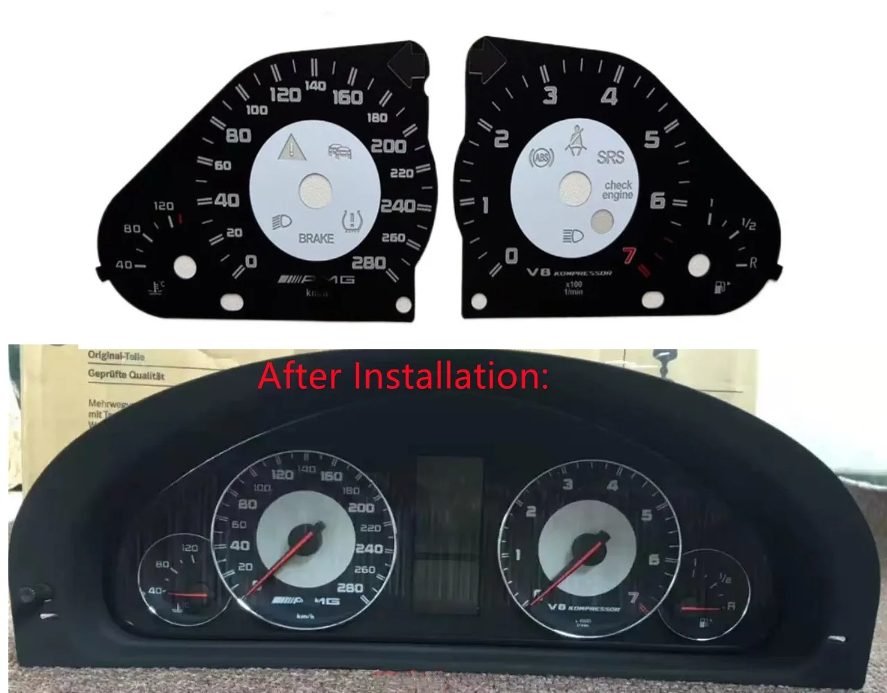 Gauge-Faces-For-Mercedes-Benz-G500-G320-G400-Upgrade-to-G55-G63-AMG ...