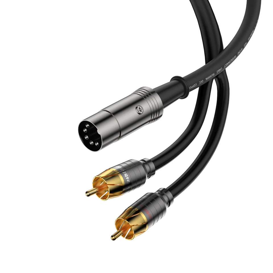 Rca Extension Cable Preffair NAIM 5 Pin Din Twist Locking Connector To ...