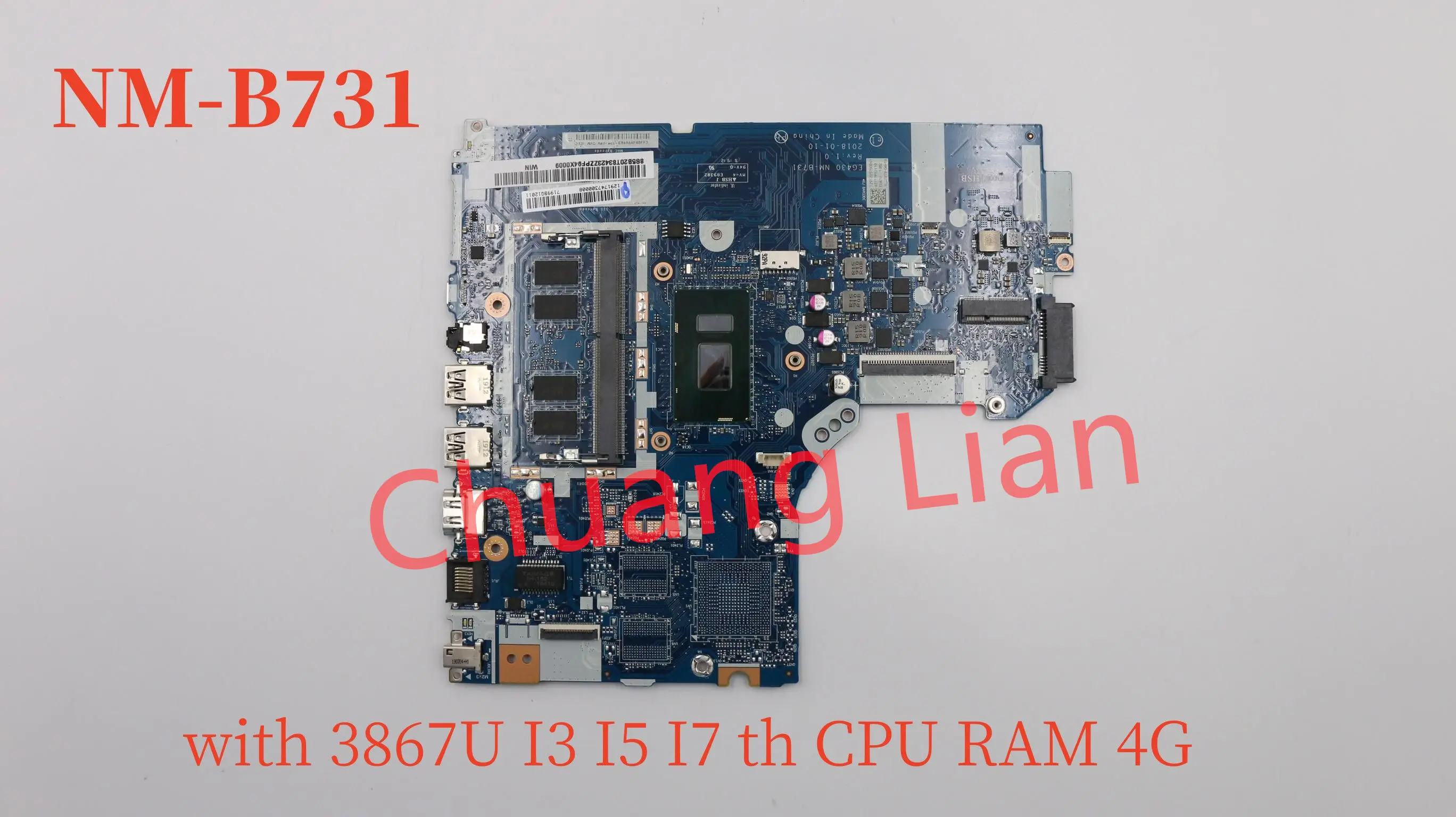 For-Lenovo-ideapad-330-14IKB-Laptop-Motherboard-NM-B731-motherboard-FRU ...