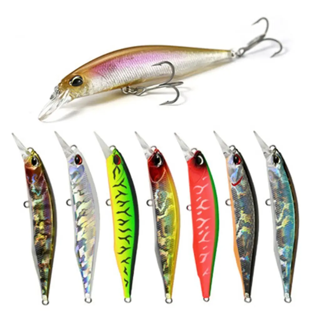 85mm-8g-3D-Fish-Eyes-Bronzing-Laser-Minnow-Lure-Floating-Sitckbait ...