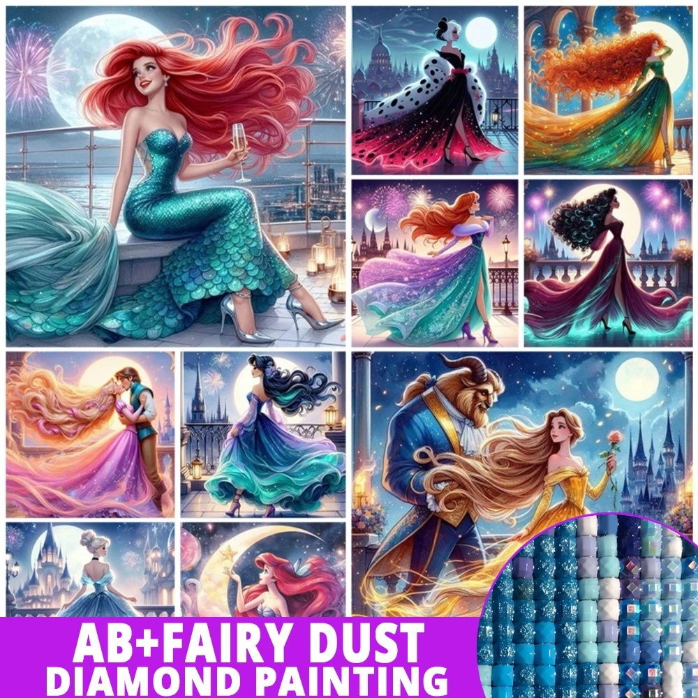 Fairy Dust AB Cartoon Princess Disney Art Cute Diamond Painting ...
