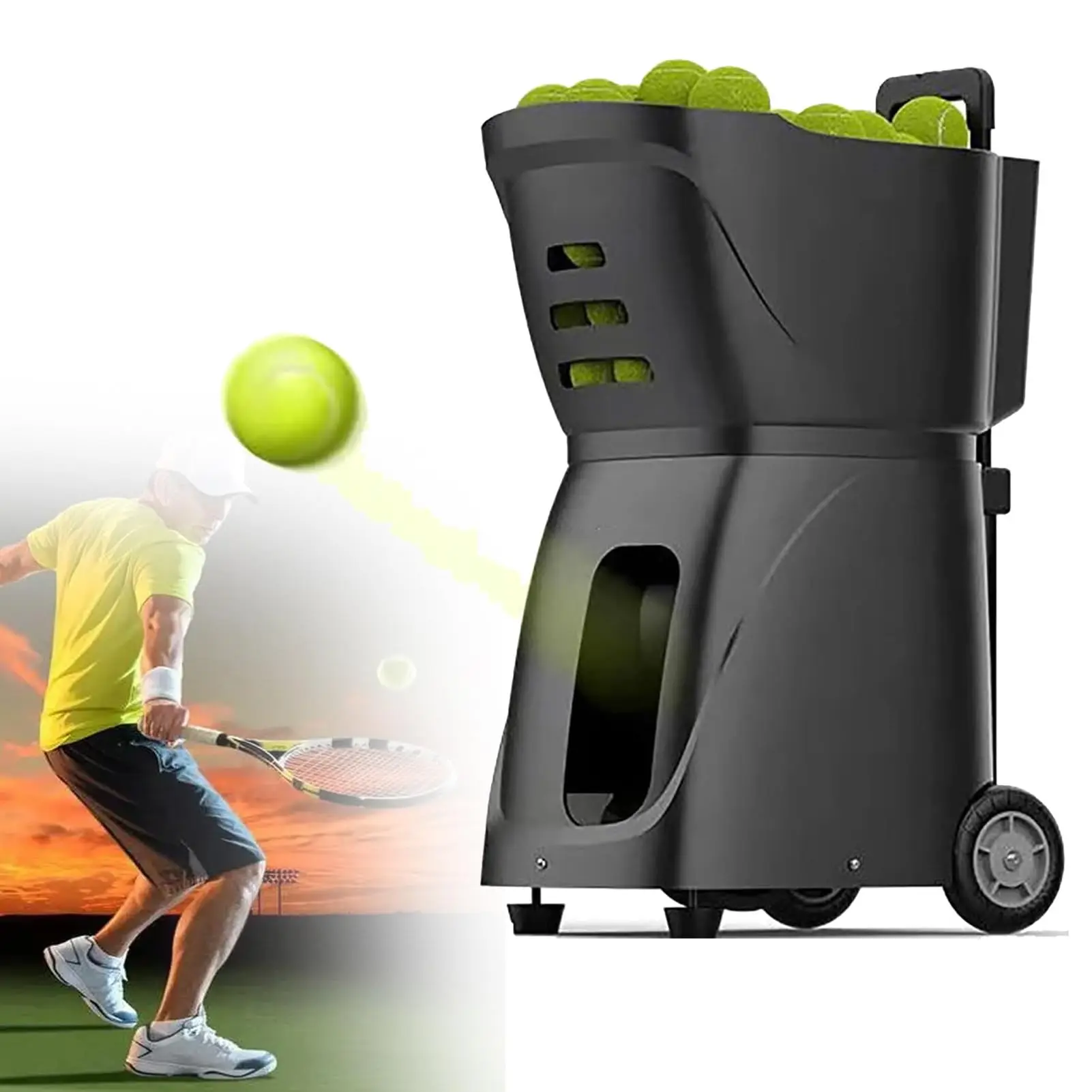 Portable Tennis Padel Ball Server for Multi-Court and Mobile Training ...