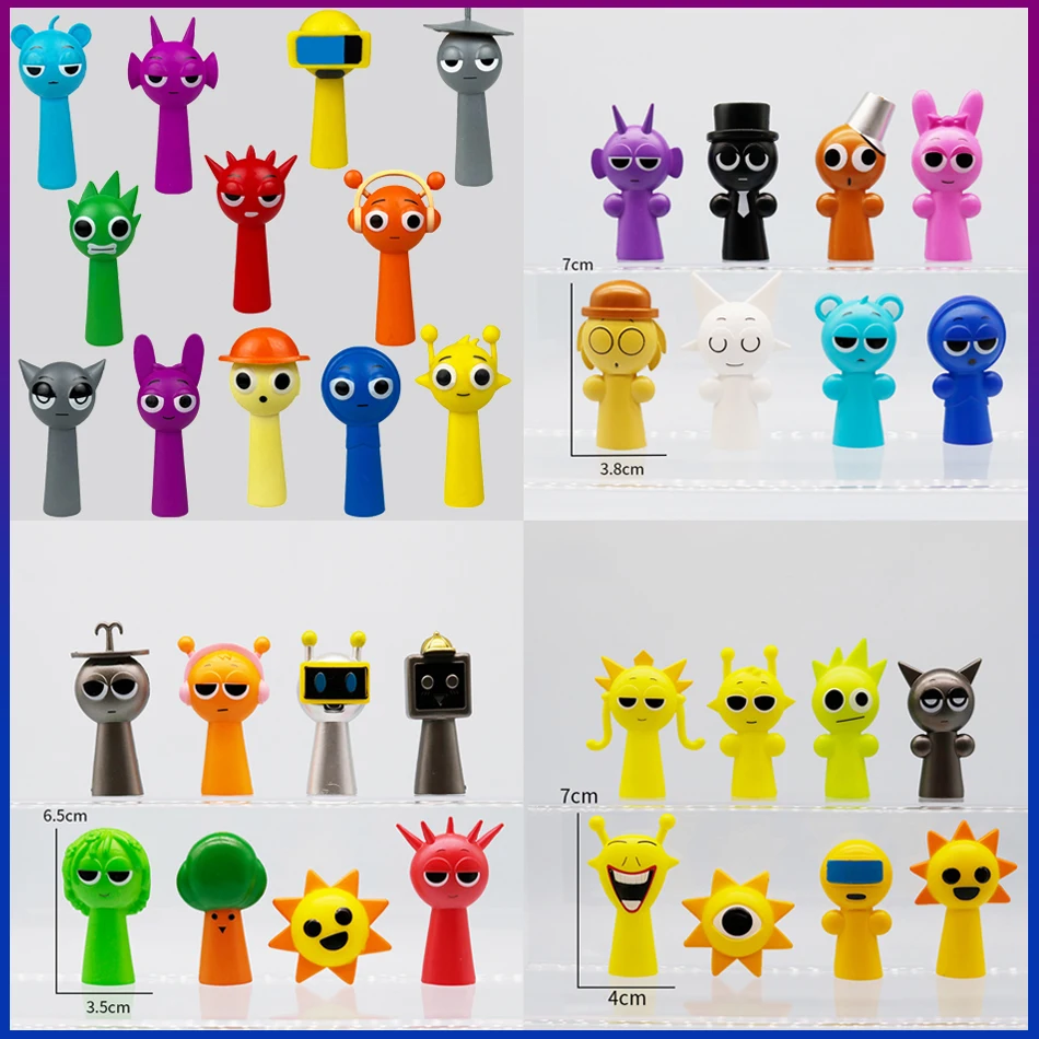 Sprunki Figures Toy 12 PCS Incredibox Sprunki Toy Action Figure Set ...