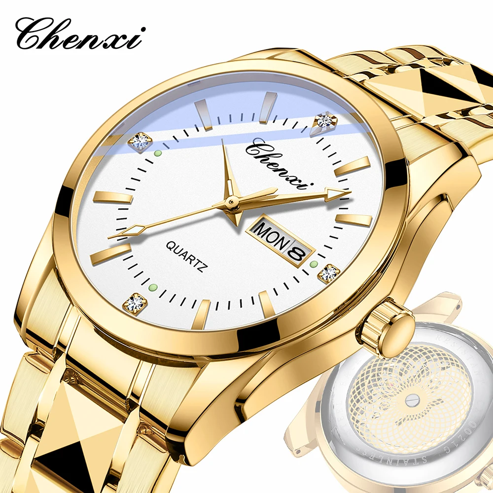 CHENXI-Men-Gold-Watch-Brand-Luxury-Quartz-Movement-Date-Week-Wristwatch ...