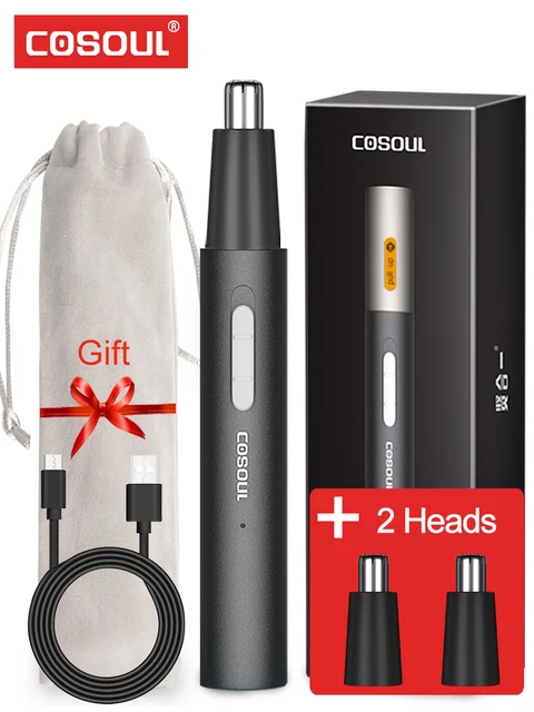 COSOUL Nose Hair Trimmer Electric Rechargeable Nose Trimmer Men Shaver ...