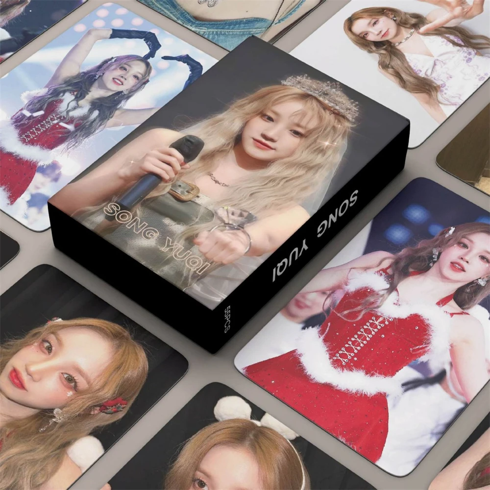 55Pcs-Set-KPOP-G-I-DLE-Photocards-YUQI-Personal-LOMO-Cards-Boxed-Double ...