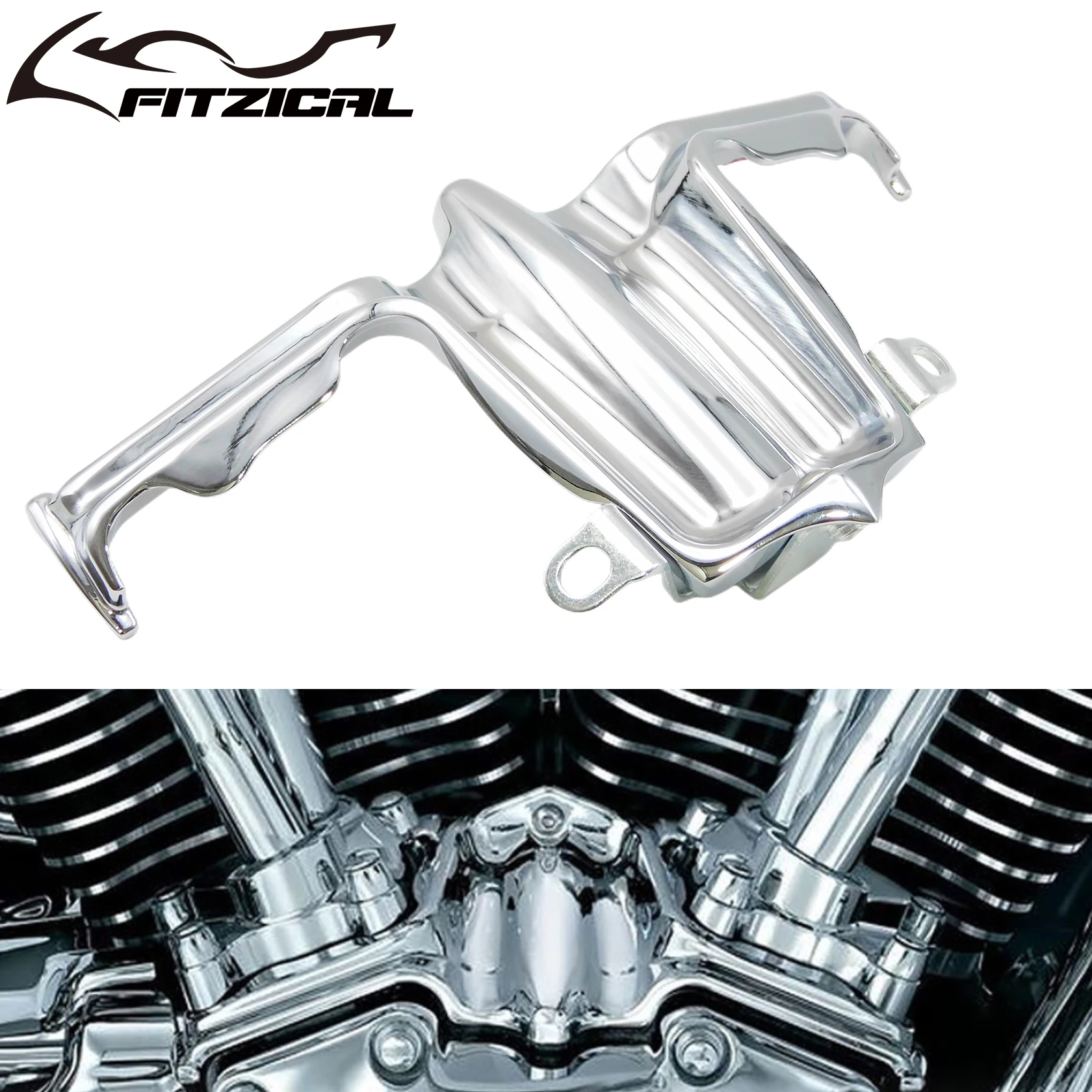 Motorcycle Chrome Tappet Lifter Block Accent Trim Cover For Harley ...